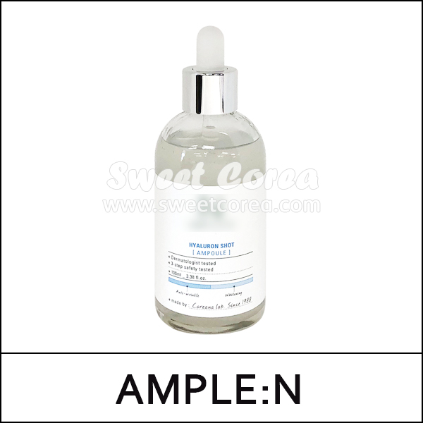 [AMPLE:N] AMPLEN (bp) Hyaluron Shot Ampoule 100ml / Box 60 / ⓘ 01 / 7850(6) / 9,500 won(R ...